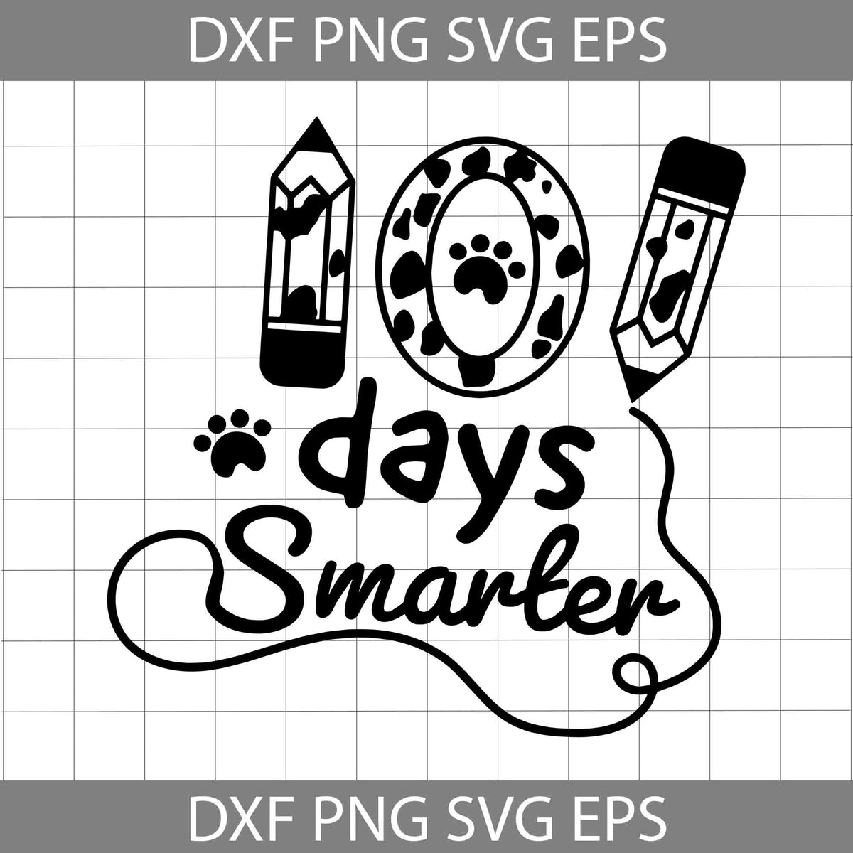 100 Days of School SVG, 101 Days Smarter Svg, Back To School Svg ...
