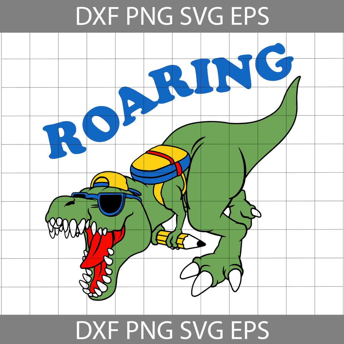 Dinosaur School Roaring Into Svg, Back To School Svg, Cricut File ...