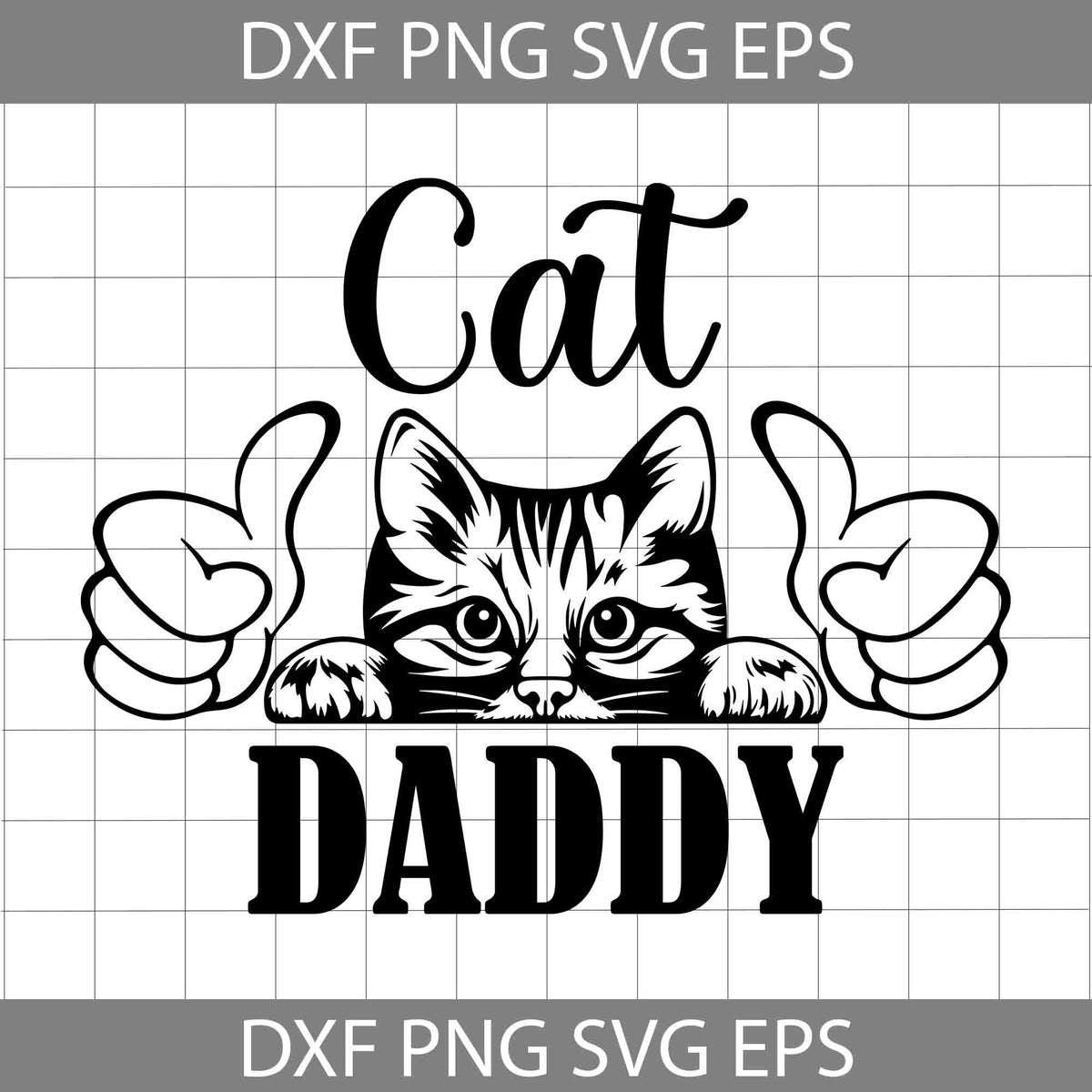 Cat Daddy Svg, Cat Dad Svg, Cartoon Svg, Father's Day Svg, Cricut File, Clipart, Svg, Png, Eps ...