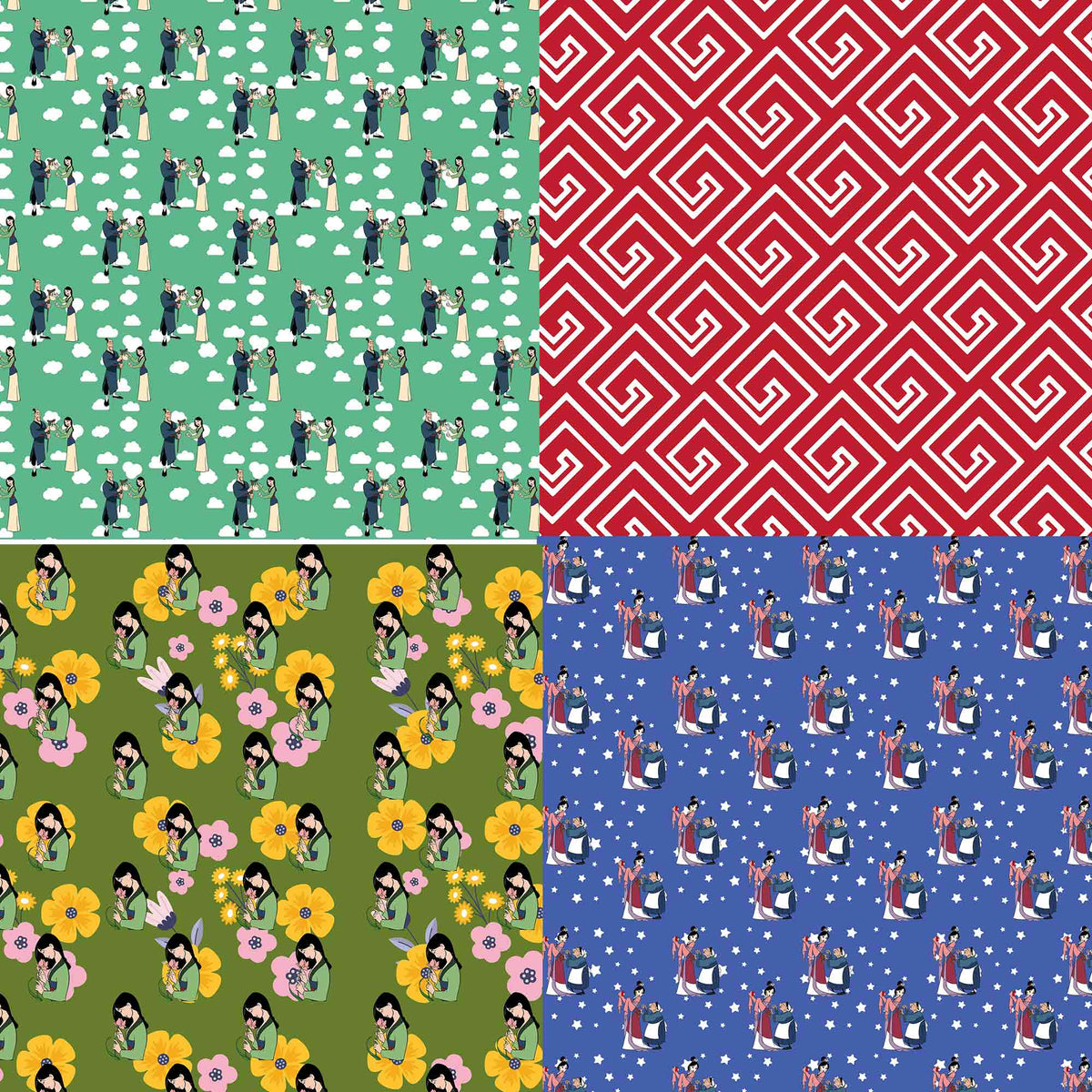 Princess Seamless Pattern, Digital Papers, Scrapbook Papers, Pattern ...