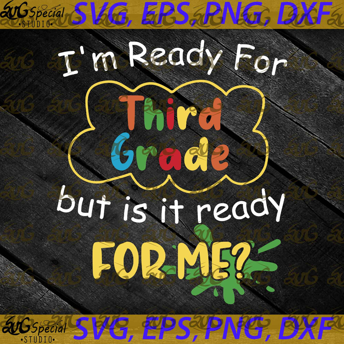 Back To School Kid Svg, I'm Ready For Kindergarten Svg, Back To School ...