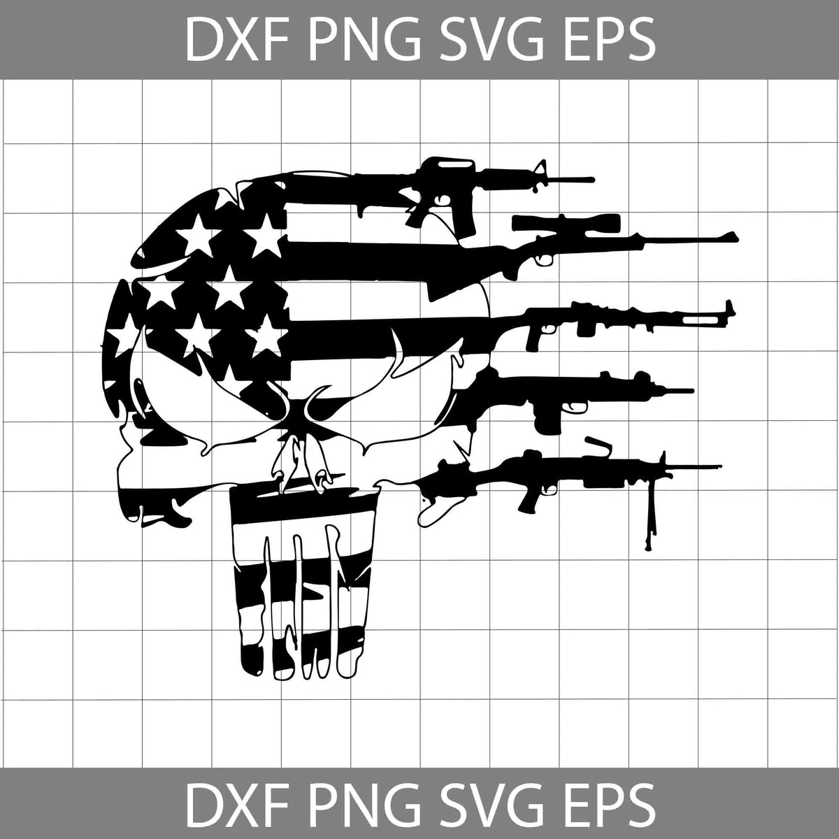 Rifle Flag Svg, Gun Flag Svg, Gun American Flag Svg, Rifle USA Flag Svg ...