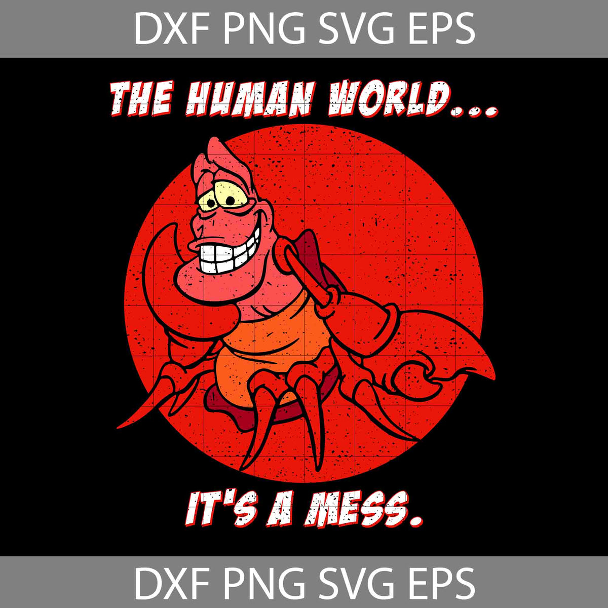 Sebastian The Human World Svg, Princess Svg, Cartoon Svg, Cricut File ...
