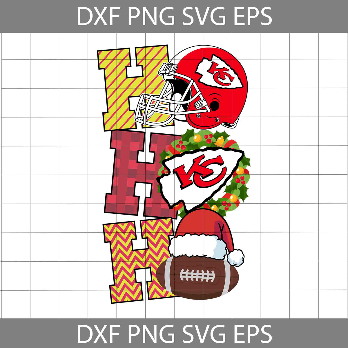 Ho Ho Ho Svg, Football Svg, Cartoon Svg, Cricut File, Clipart, Svg, Png ...