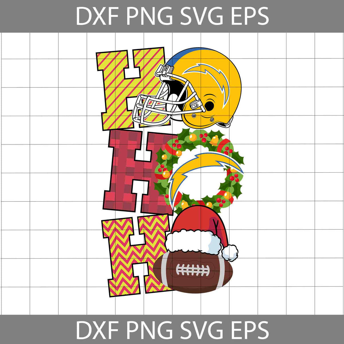 Ho Ho Ho Svg, Football Svg, Cartoon Svg, Cricut File, Clipart, Svg, Png ...