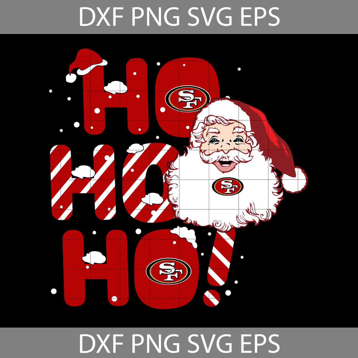 Ho Ho Ho Svg, Santa Claus Svg, Football Svg, Cartoon Svg, Cricut File ...