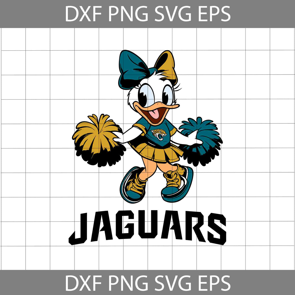 Duck Cheerleader Svg, Football Svg, Cartoon Svg, Cricut File, Clipart ...