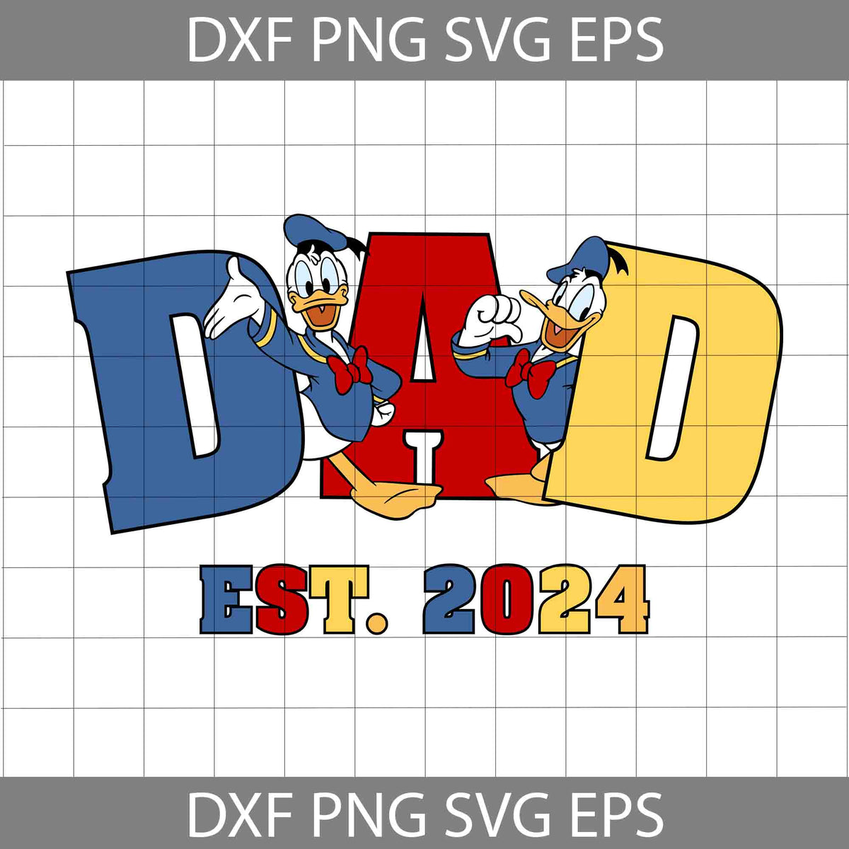 Duck Svg, Dad Svg, Cartoon Svg, Father's Day Svg, Cricut File, Clipart ...