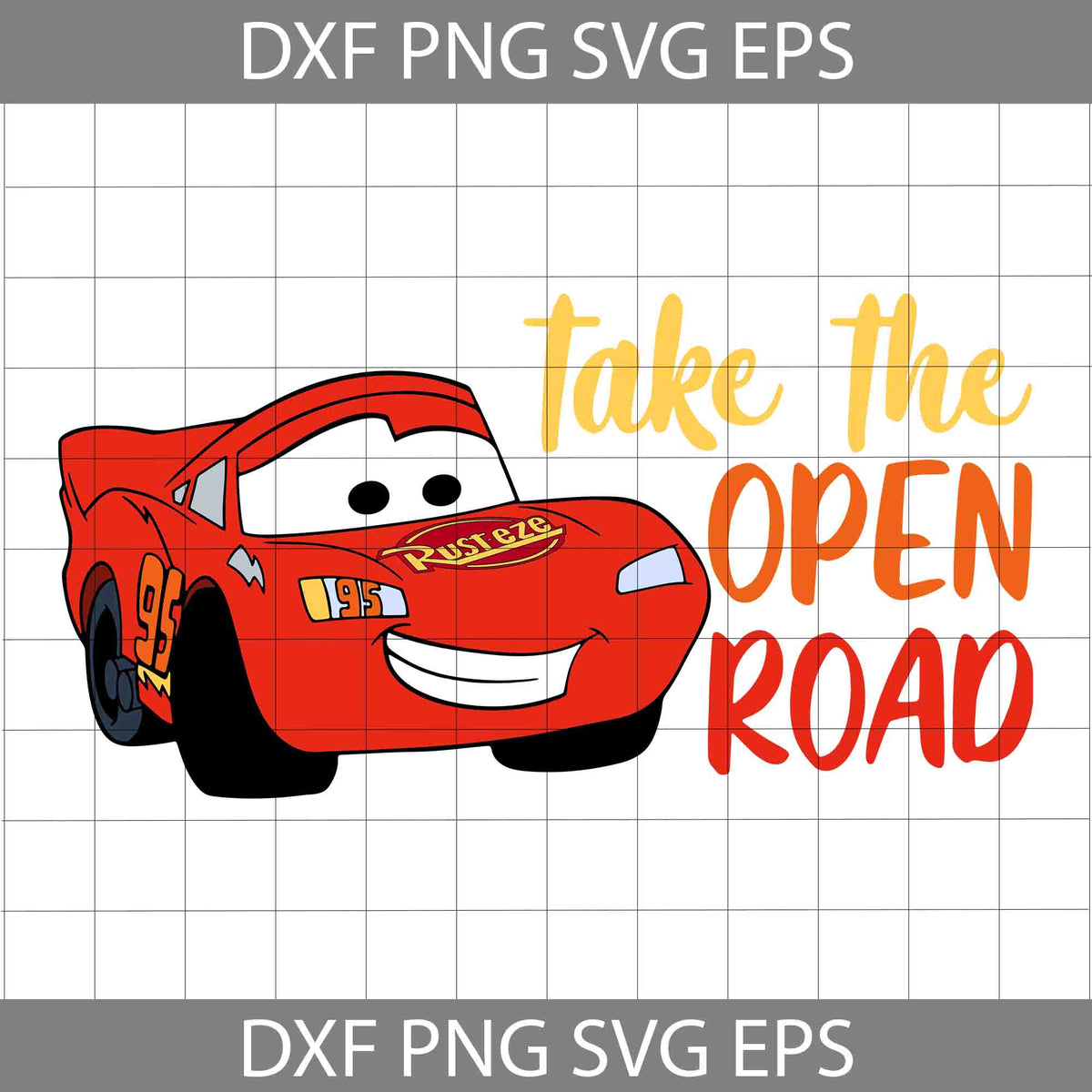 Take The Open Road Svg, Cars Svg, Cartoon Svg, Cricut File, Clipart ...