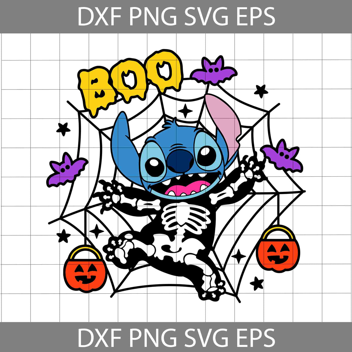 Boo Skeleton Svg, Cartoon Svg, Halloween Svg, Cricut File, Clipart, Svg ...