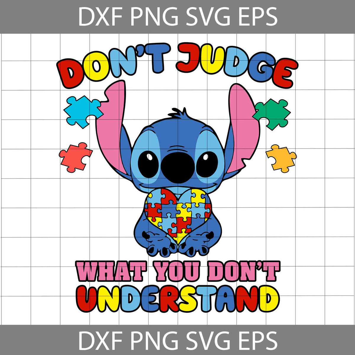 Autism Dont Judge What You Don’t Understand Svg, Cartoon Svg, Autism ...