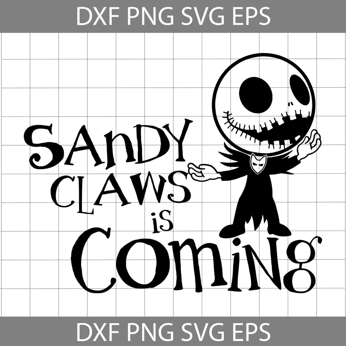 Sandy Claws is Coming Christmas Svg, Merry Christmas Svg, Cartoon Svg ...
