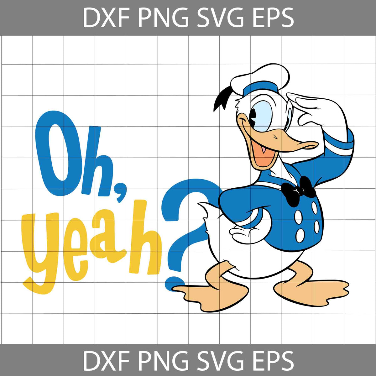 Oh Yeah Svg, Duck Svg, Cartoon Svg, Cricut File, Clipart, Svg, Png, Eps ...