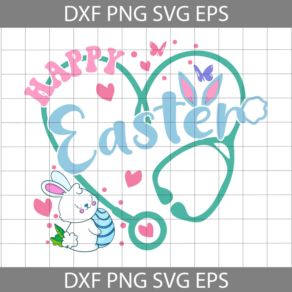 Easter Stethoscope Svg, Nurse Easter Svg, Doctor Happy Easter Svg ...