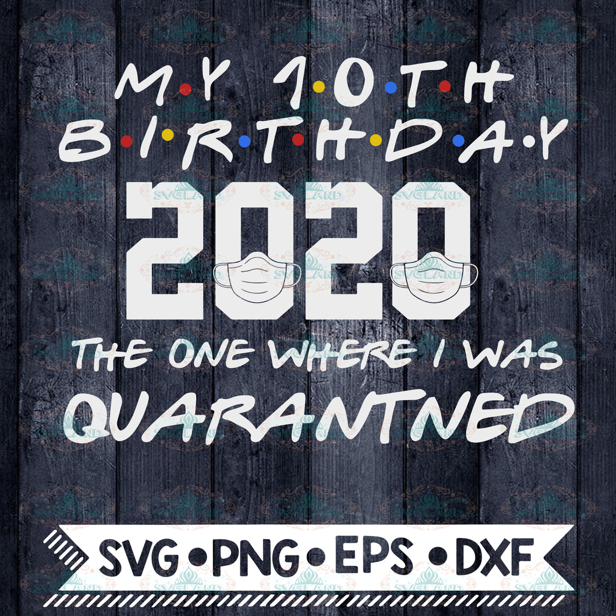 10th Birthday 2020 Svg, Tenth the one where it was my birthday in ...