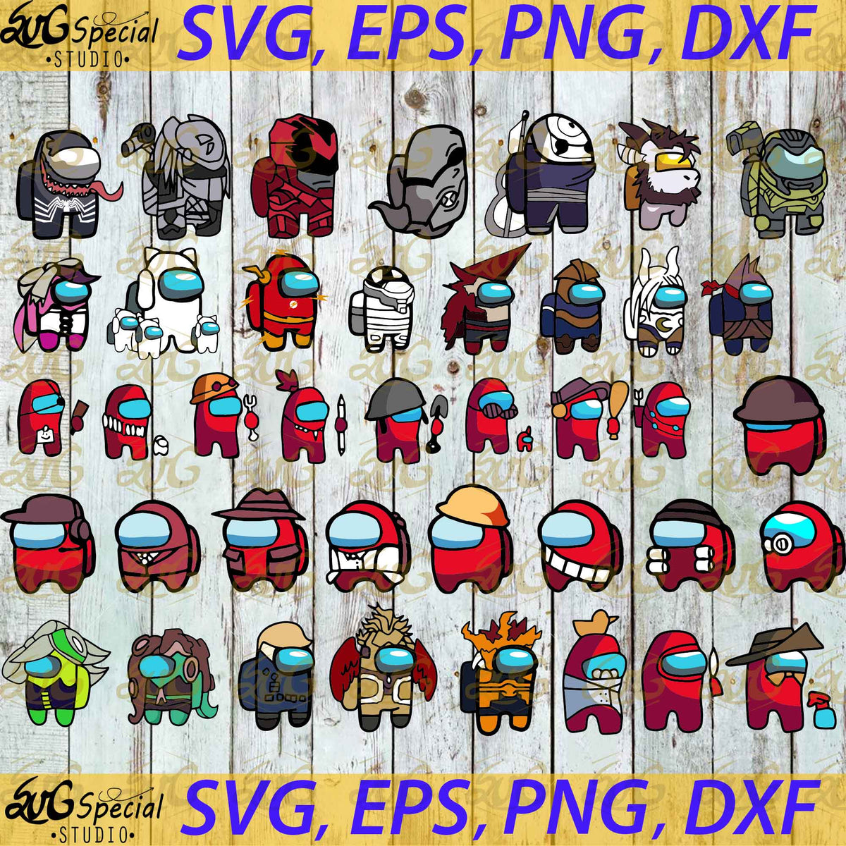 Among Us Svg, Astronaut Svg, Among Us Vector All Colors, Among Us Font ...