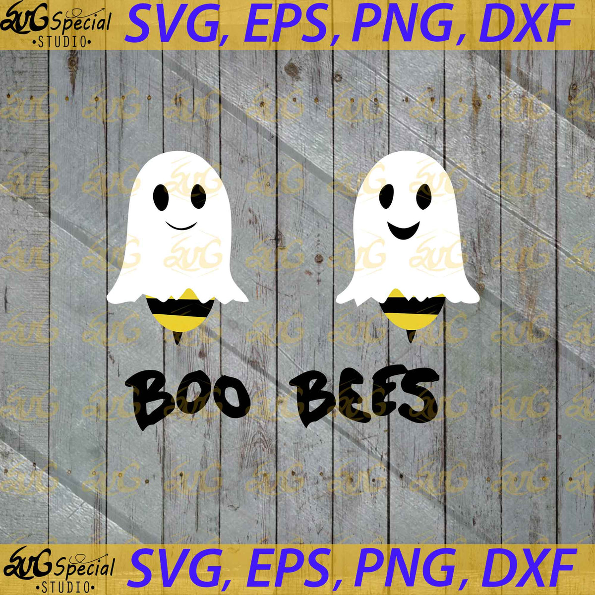 Boo Bees Halloween Svg, Halloween Svg, Cricut File, Svg, Ghost Svg, Bee ...