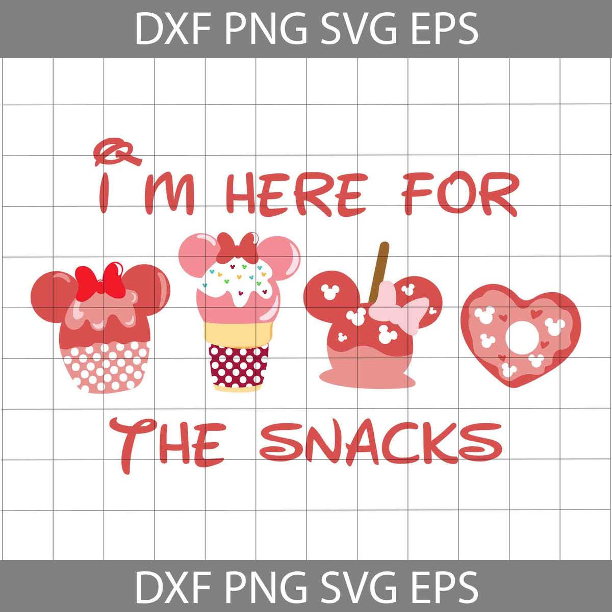 I'm Here For The Snacks Svg, Snacks Svg, Valentine's Day Svg, Cricut ...