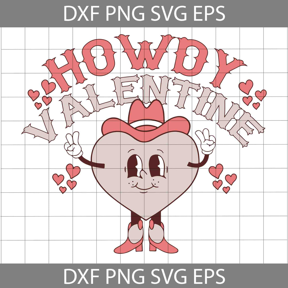 Howdy Valentine Svg, Heart Svg, Valentine's Day Svg, Gift Svg, Cricut ...