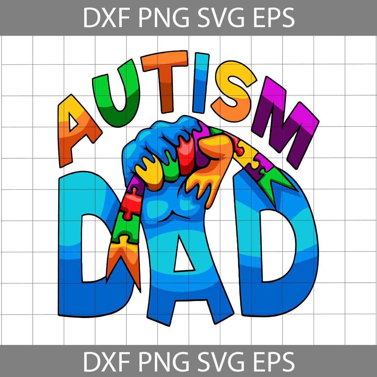 Autism Svg, Autism Dad Digital Svg, Autism Awareness Svg, Dad Svg ...