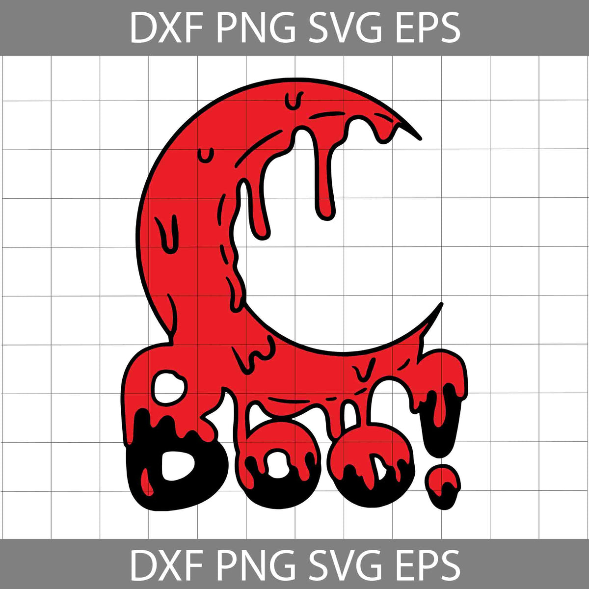 Boo Moon blood Svg, Boo Moon Svg, Funny Halloween Svg, Halloween Svg ...