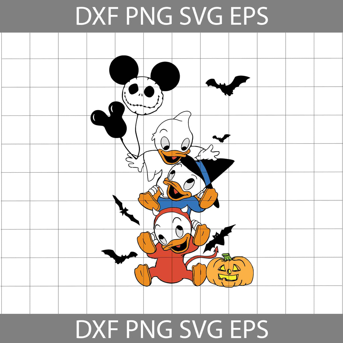 Huey, Dewey, Louie Costume Svg, Jack Ballooon Svg, Baby Donald Devil ...