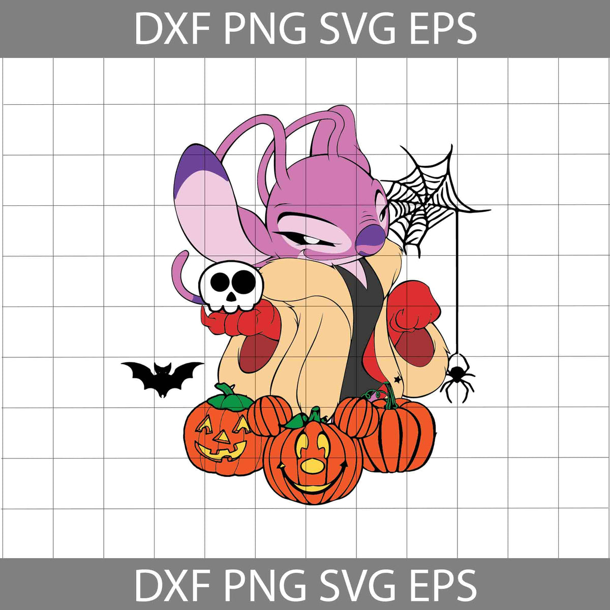 Angel Costume Cruella De Vil Halloween Svg, Cruella De Vil svg, Lilo ...