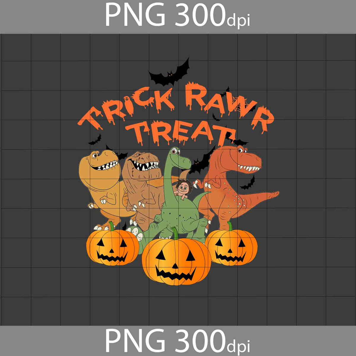 Trick Rawr Treat Svg, The Good Dinosaur Halloween Svg, Arlo, Spot, Nash ...