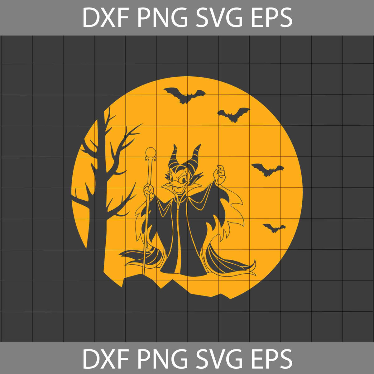Halloween Vintage Svg, Daisy Duck Maleficent Svg, Halloween Svg, Cricut ...