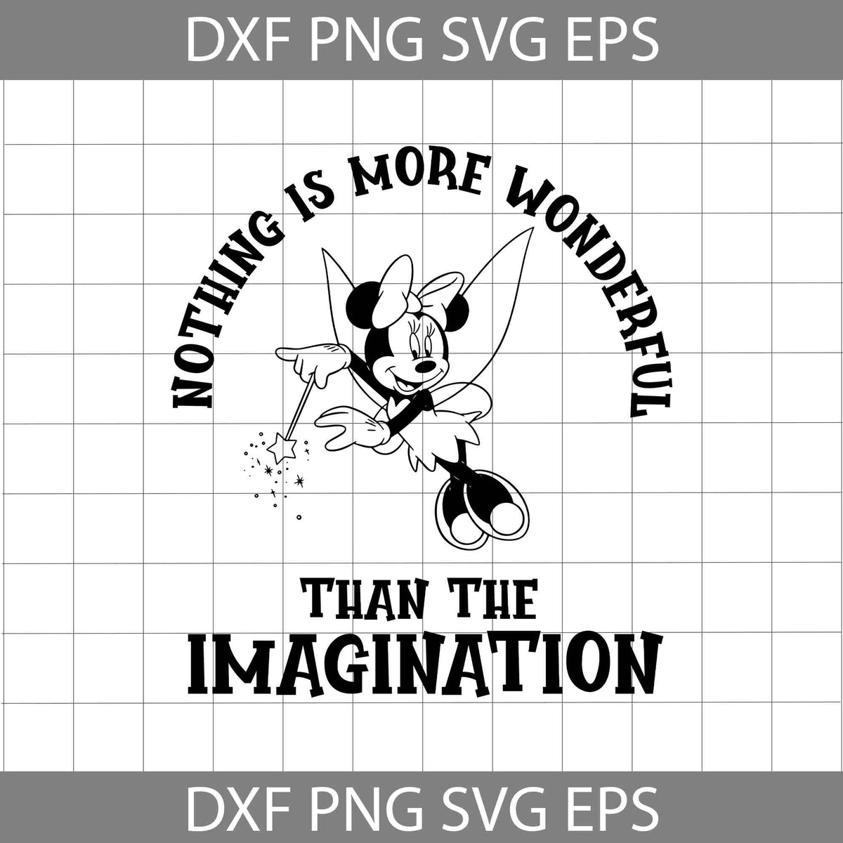 Minnie Imagination Svg, Minnie Mouse svg, Halloween svg, Cricut File ...