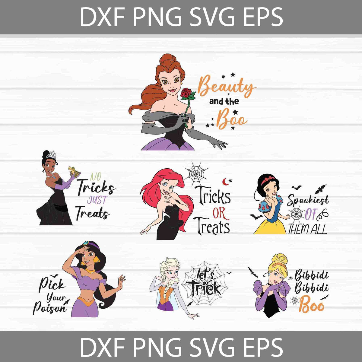 Princess Witches Svg, Halloween svg, Cricut File, Clipart, Svg, Png ...
