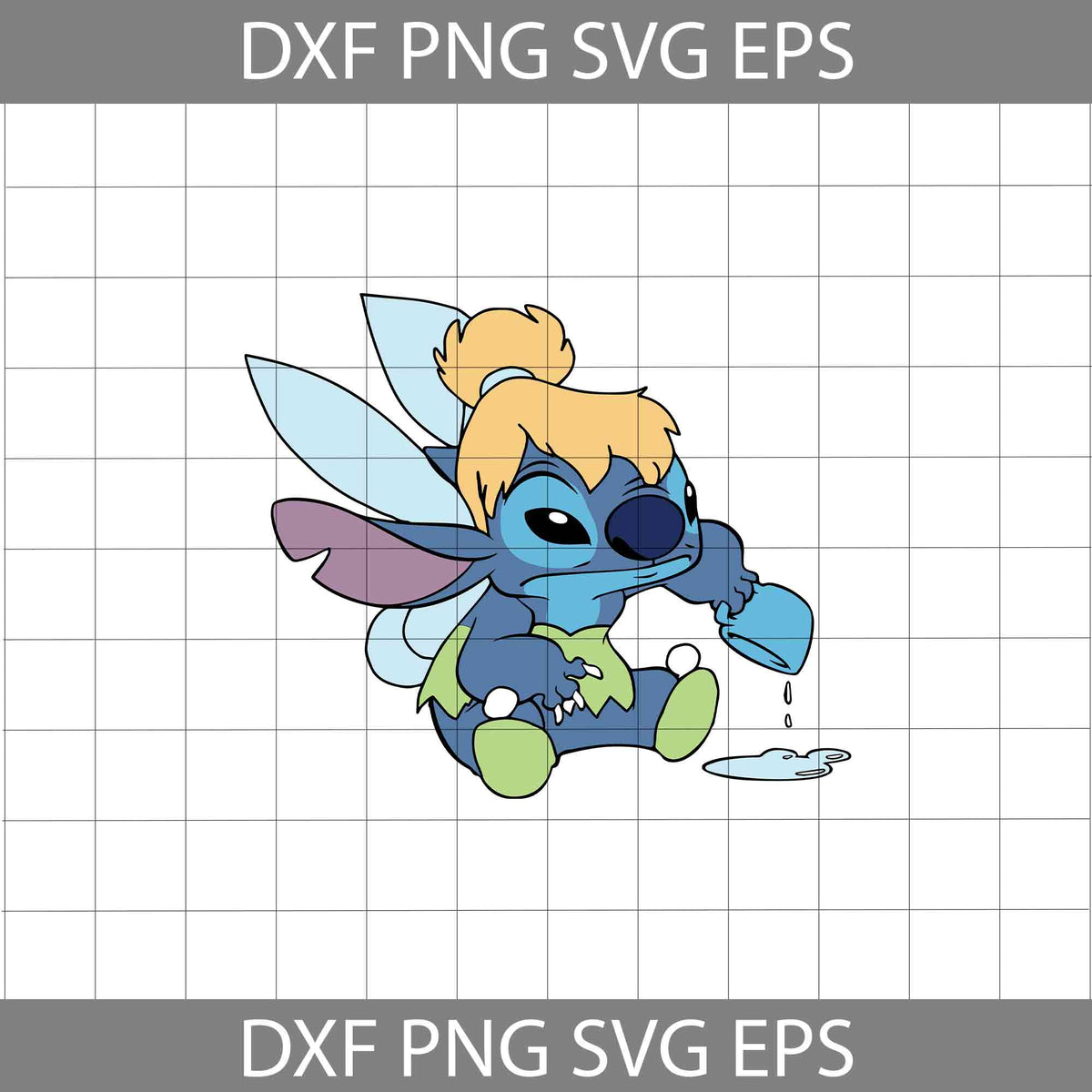 Stitch Inspired Tinkerbell Svg, Princess Svg, Cartoon Svg, Cricut File ...