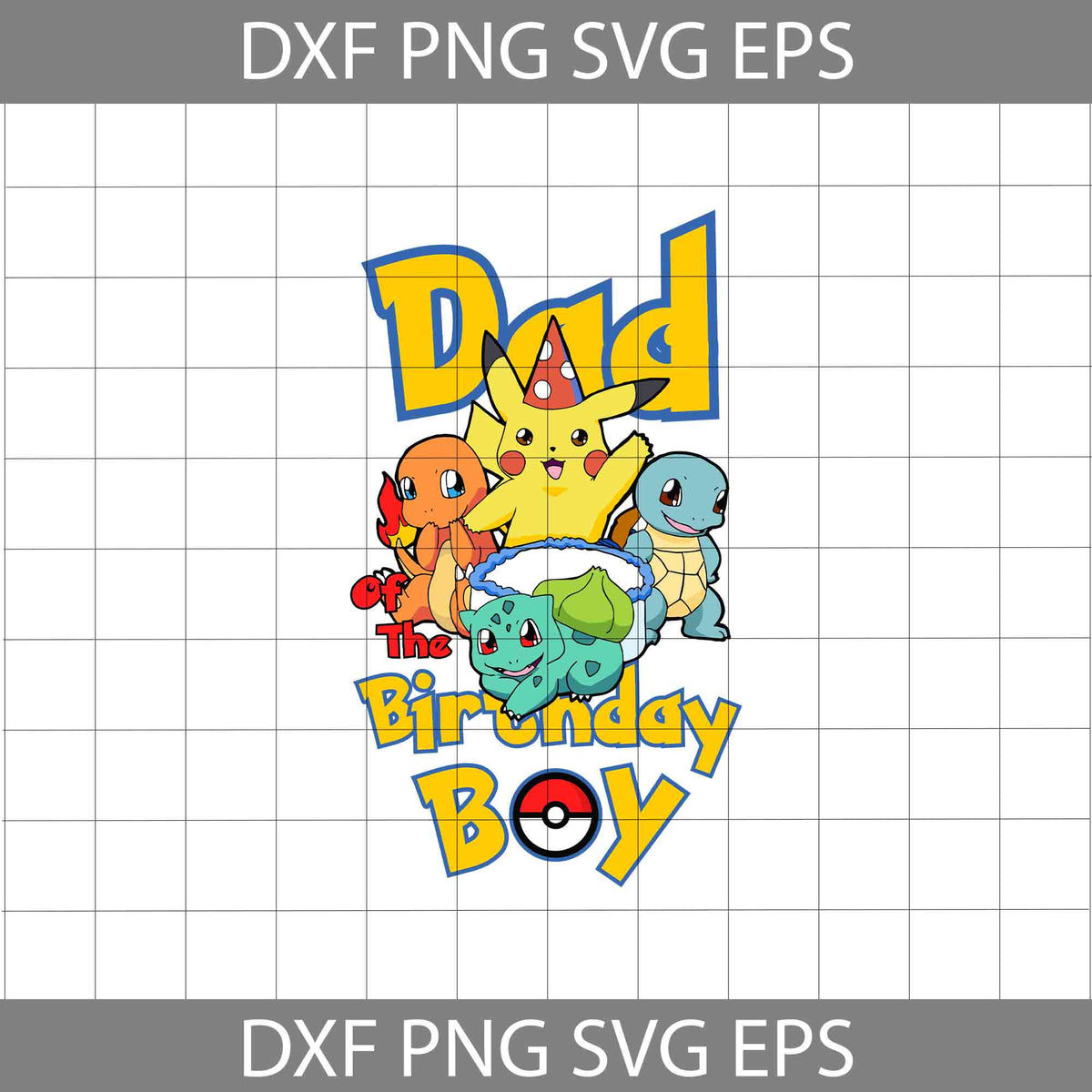 Dad Of The Birthday BOy Svg, Birthday Svg, Cricut File, Clipart, Svg ...