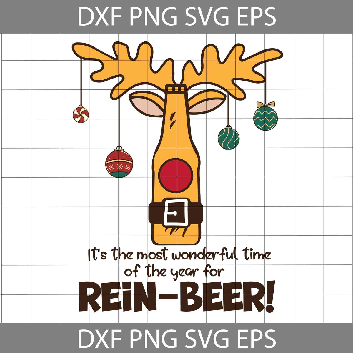It's The Most Wonderful Time Of The Beer For Rein-Beer Svg, Beer Svg ...