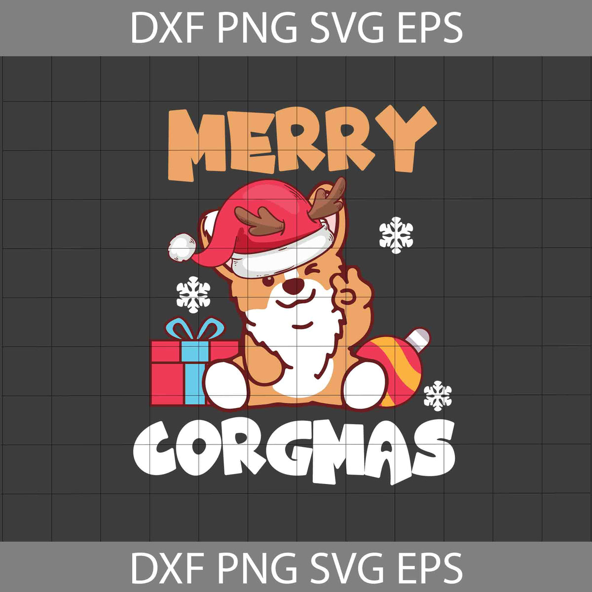 Corgi Dog Christmas Svg, Merry CorgMas Svg, Corgi Santa Hat Svg ...