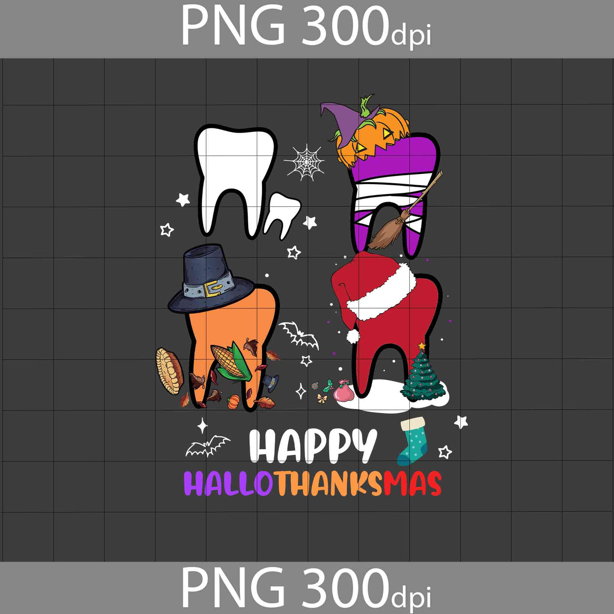 Happy Hallothanksmas Png, Teeth Png, Thanksgiving Png, Christmas Png ...