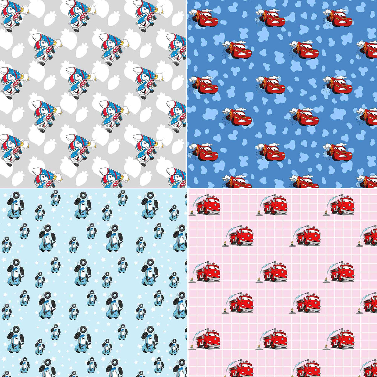 Cars Seamless Pattern, Digital Papers, Scrapbook Papers, Pattern Paper ...