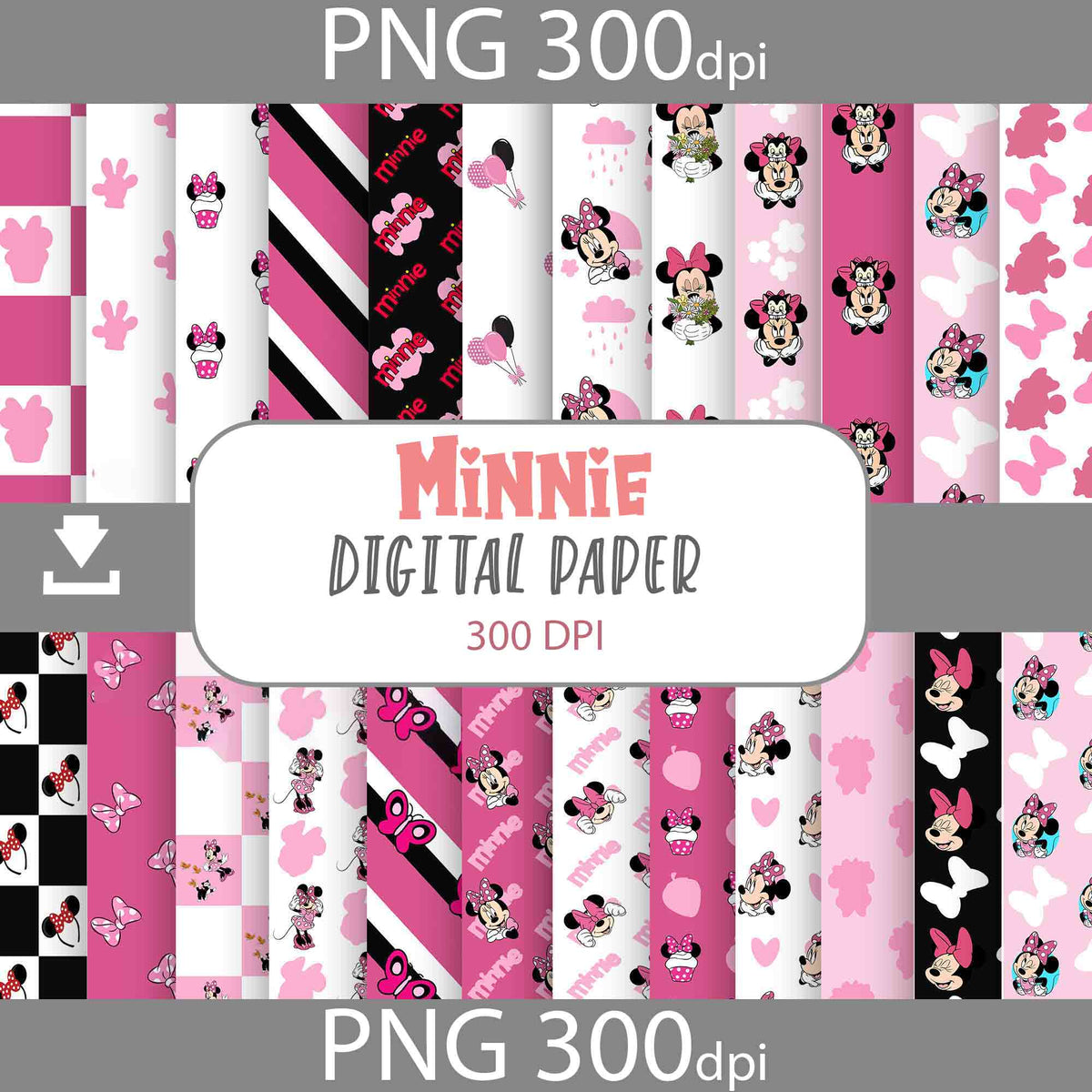 Mouse Seamless Pattern, Digital Papers, Scrapbook Papers, Pattern Paper ...
