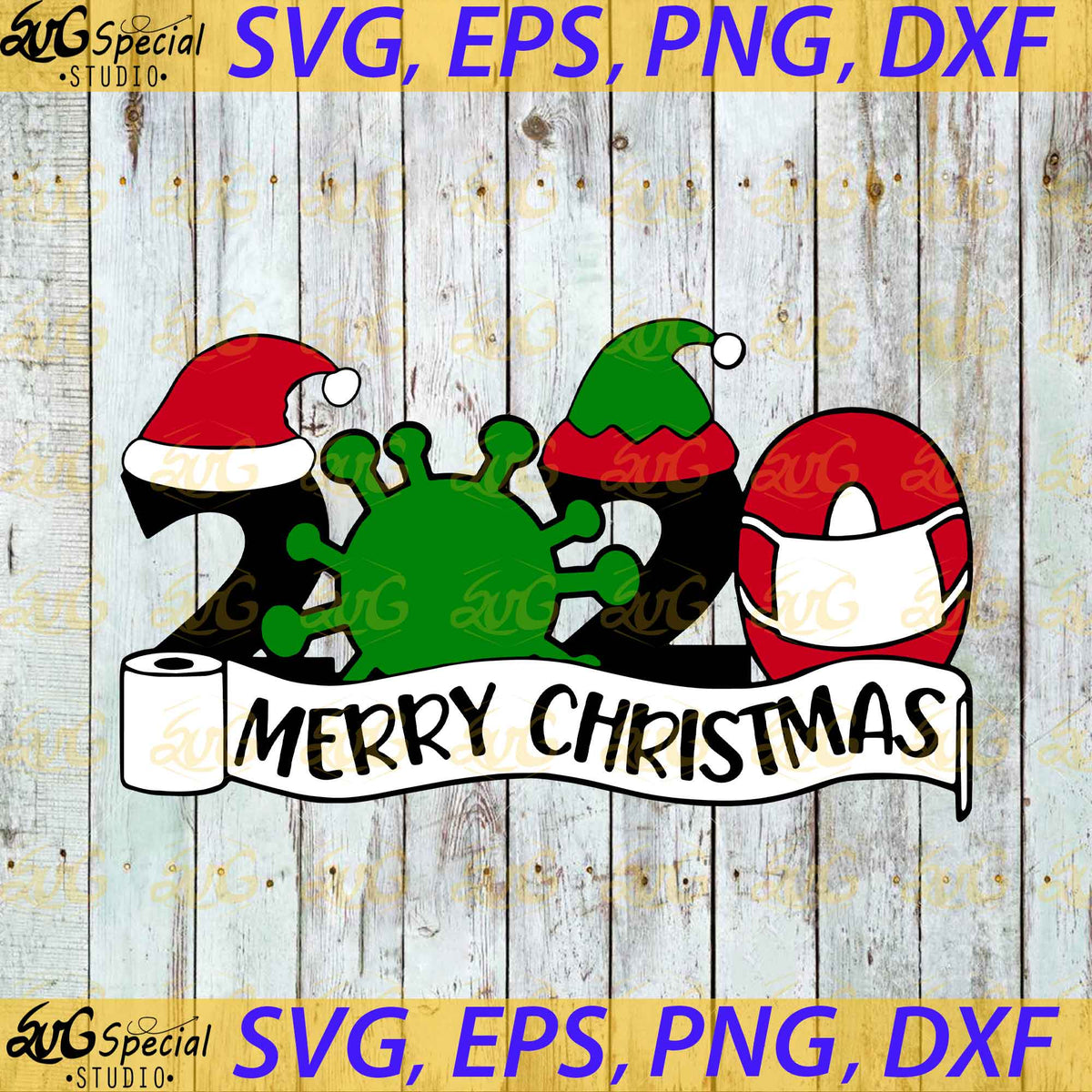 2020 Mask Quarantine Christmas Svg, Christmas Svg, Cricut File, Clip ...