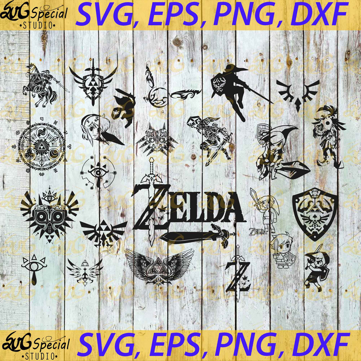 Zelda Svg, Game Svg, Cricut File, Silhouette Cameo, Bundle, Heroes Svg ...