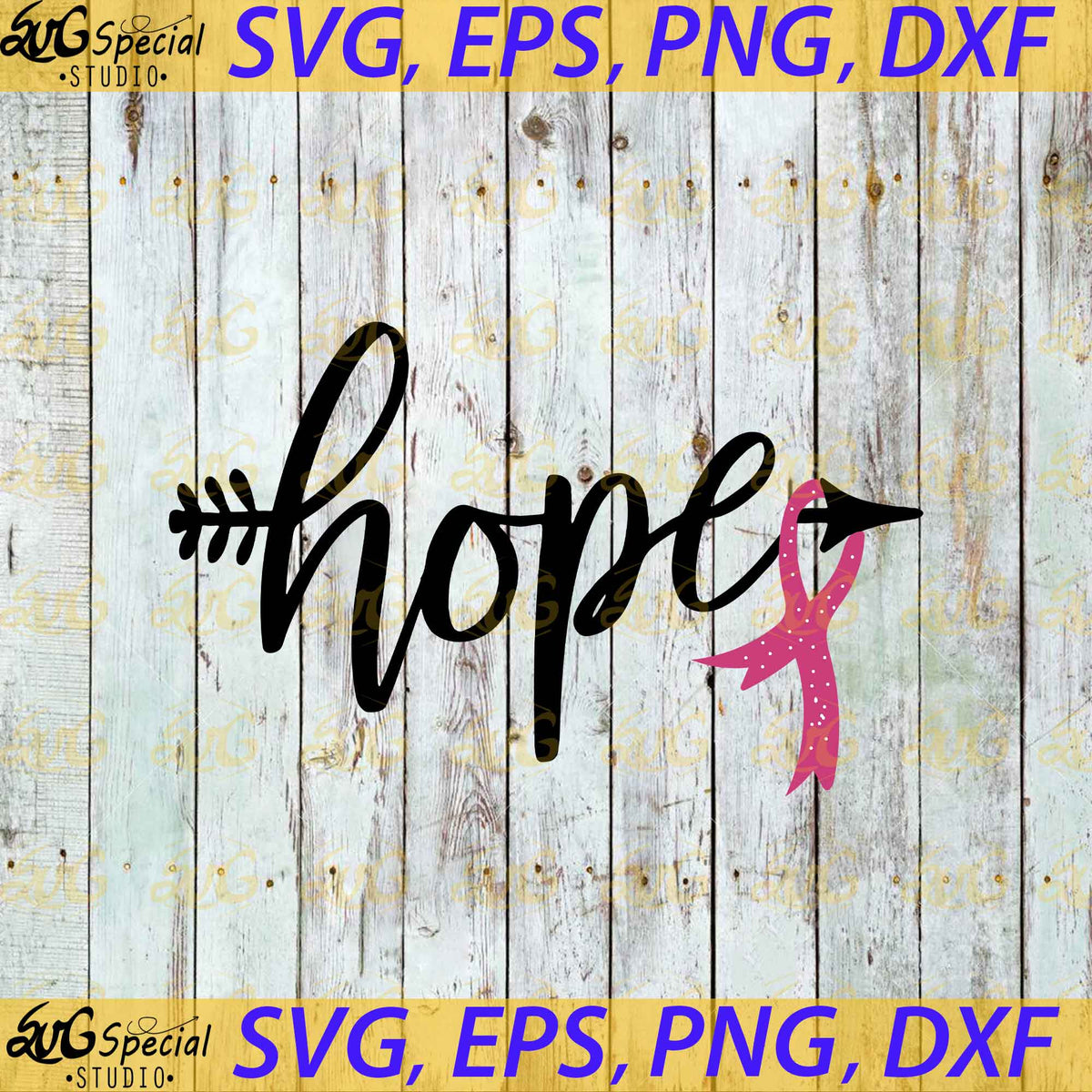 Arrow Hope Cancer Ribbon Svg, Breast Cancer Svg, Cancer Svg, Hope Svg ...