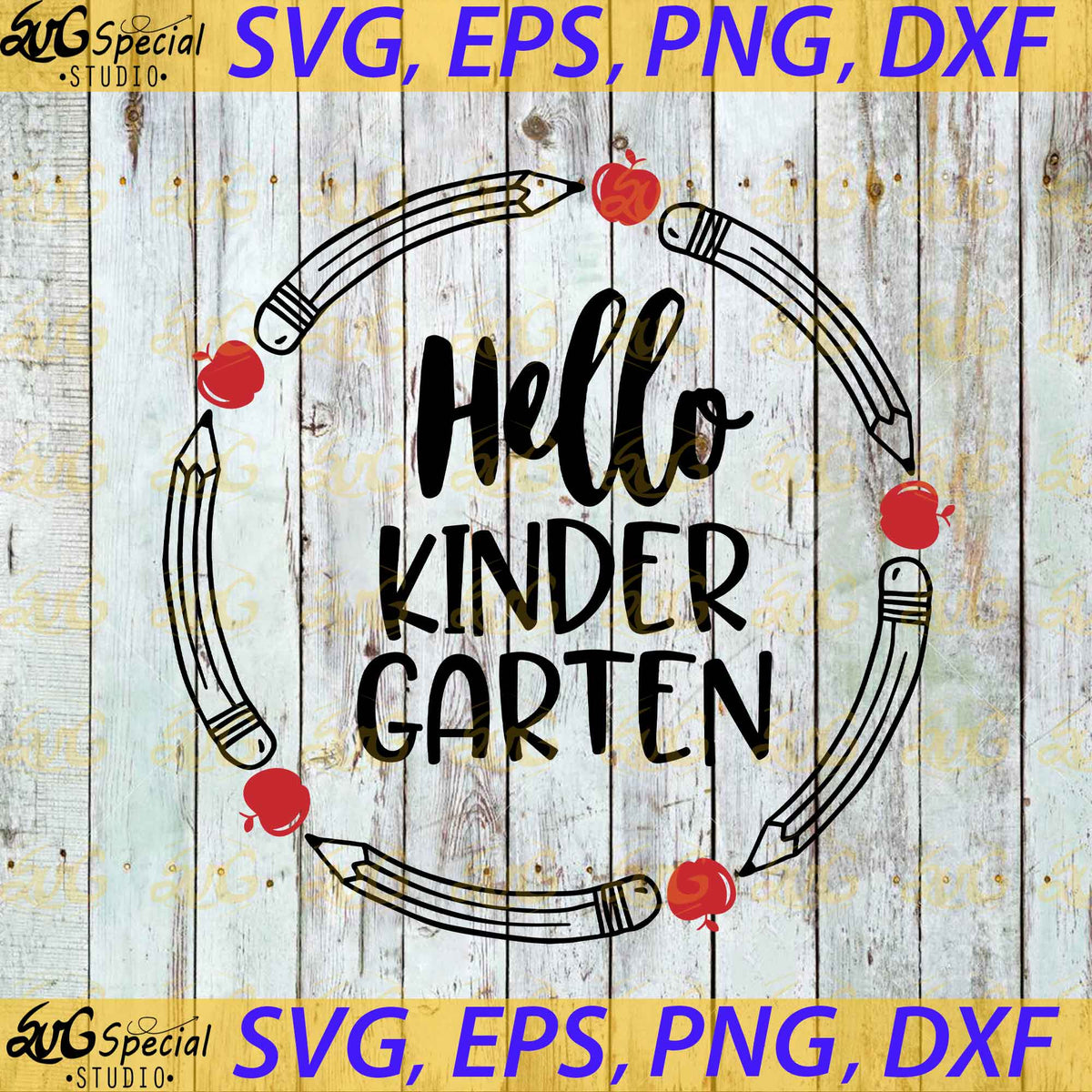 Back To School Svg, Hello Kindergarten, Hello Pre-k Svg, Cricut File ...