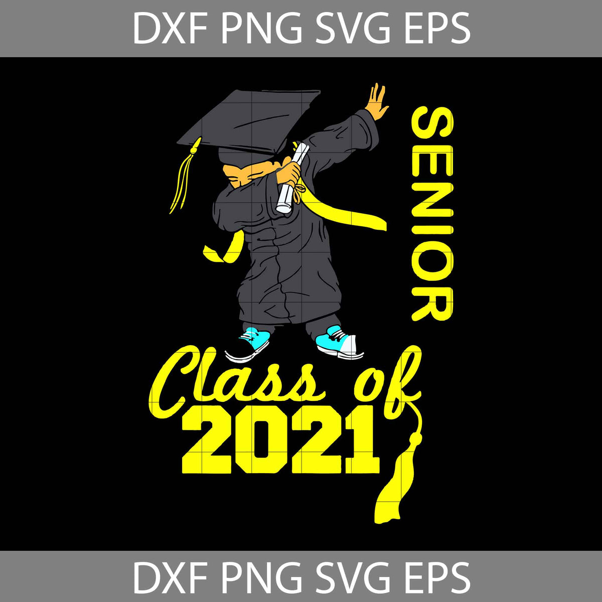 Class of 2021 Senior Graduation svg, Dabbing Boy Cute Grad Svg ...