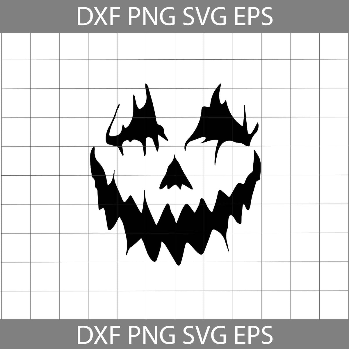 Scary Pumpkin Face svg, Halloween Svg, Halloween Gift svg, Funny ...