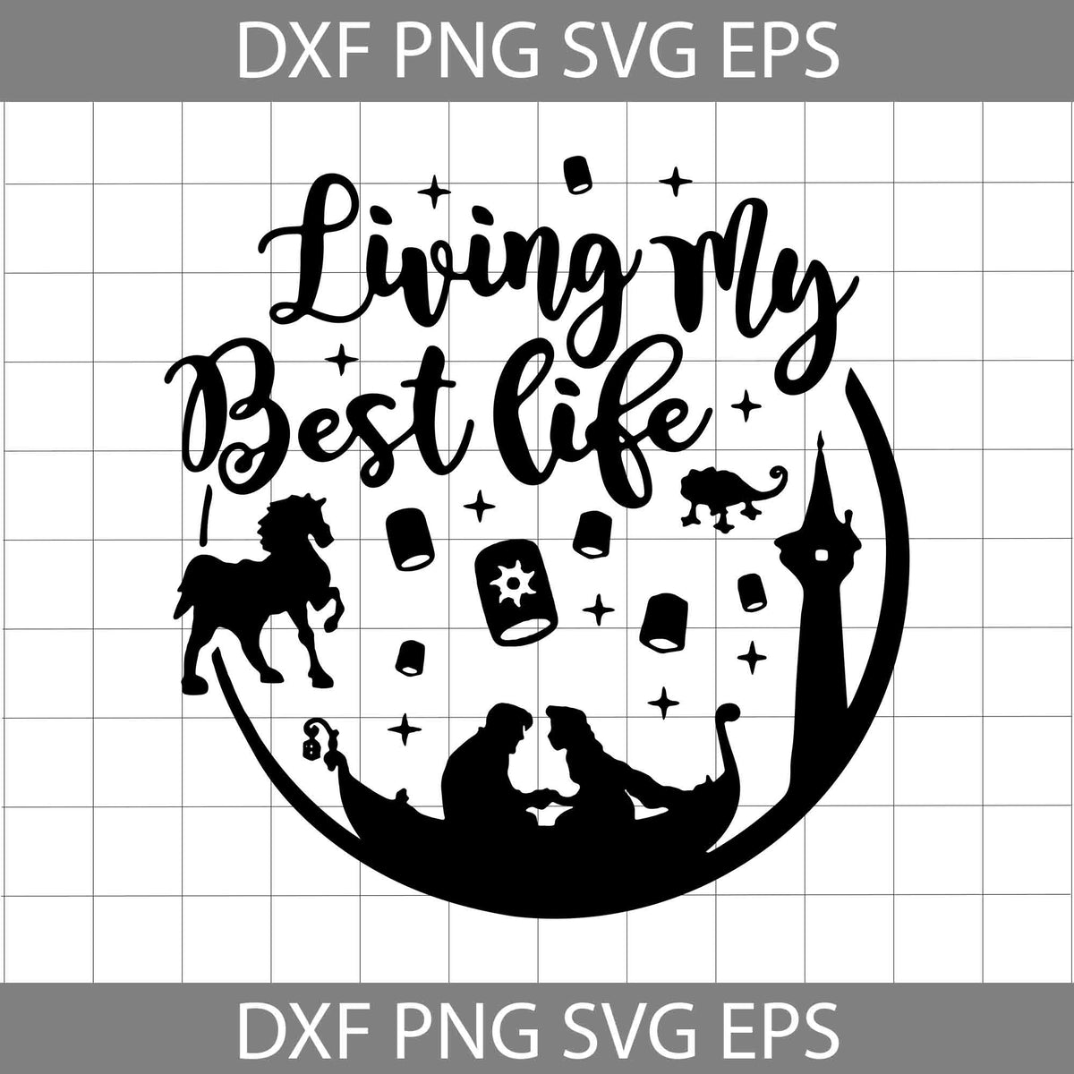 living my best life svg, Rapunzel Svg, Princess Svg, cricut file ...