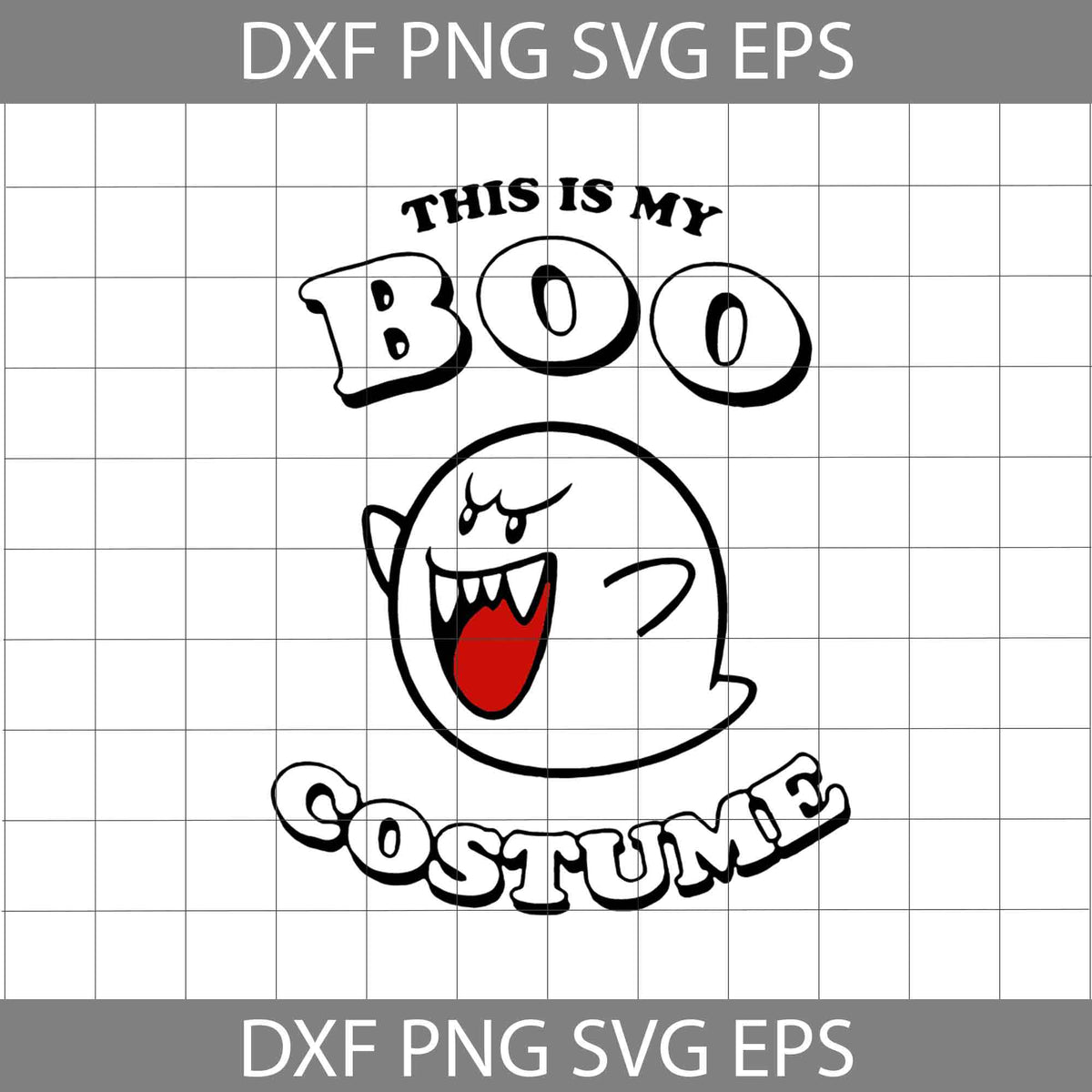 This Is My Boo Costume Svg, Halloween Svg, Boo Svg, Super Mario svg ...