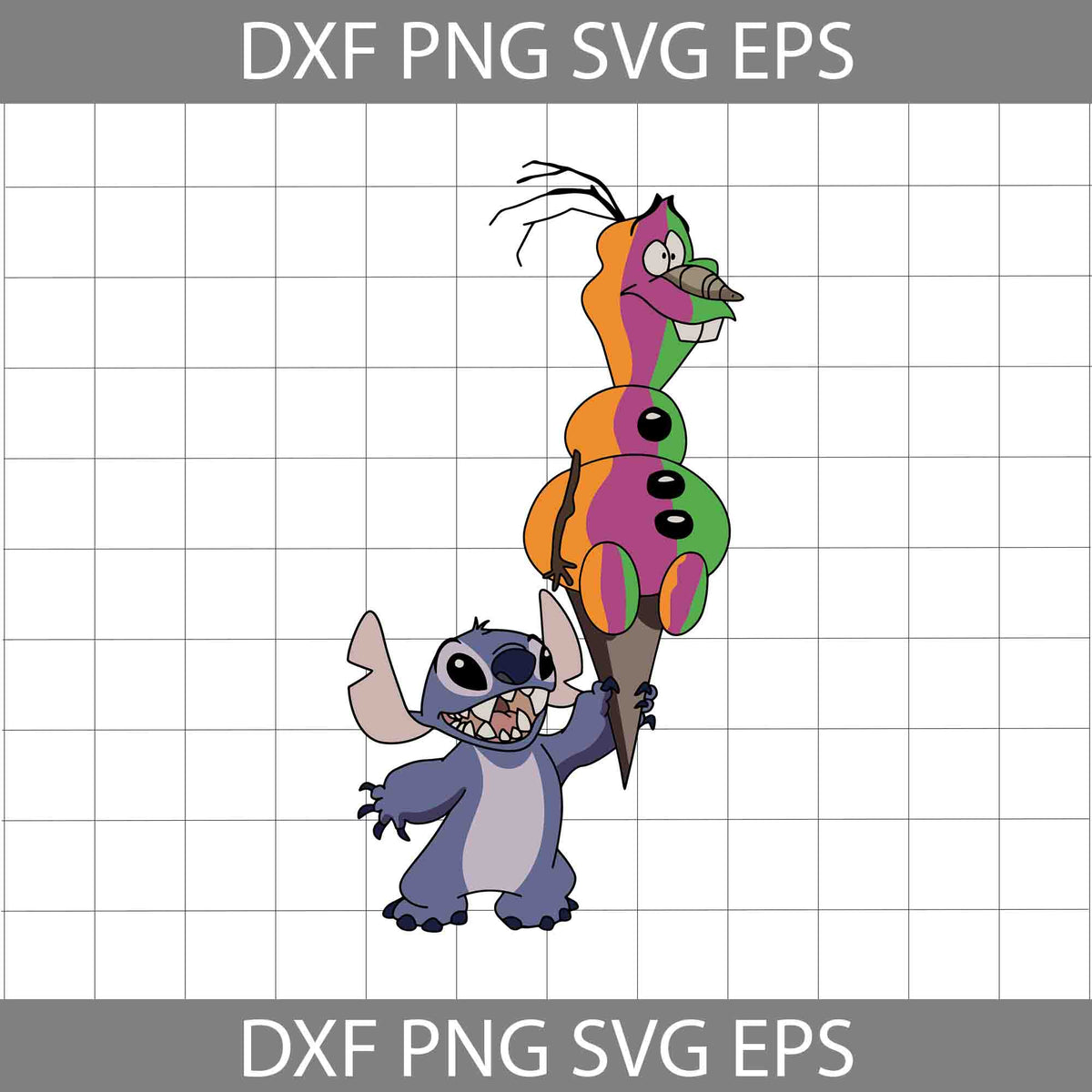 Stitch And Olaf Svg, The Frozen Svg, Cartoon Svg, Cricut File, Clipart ...