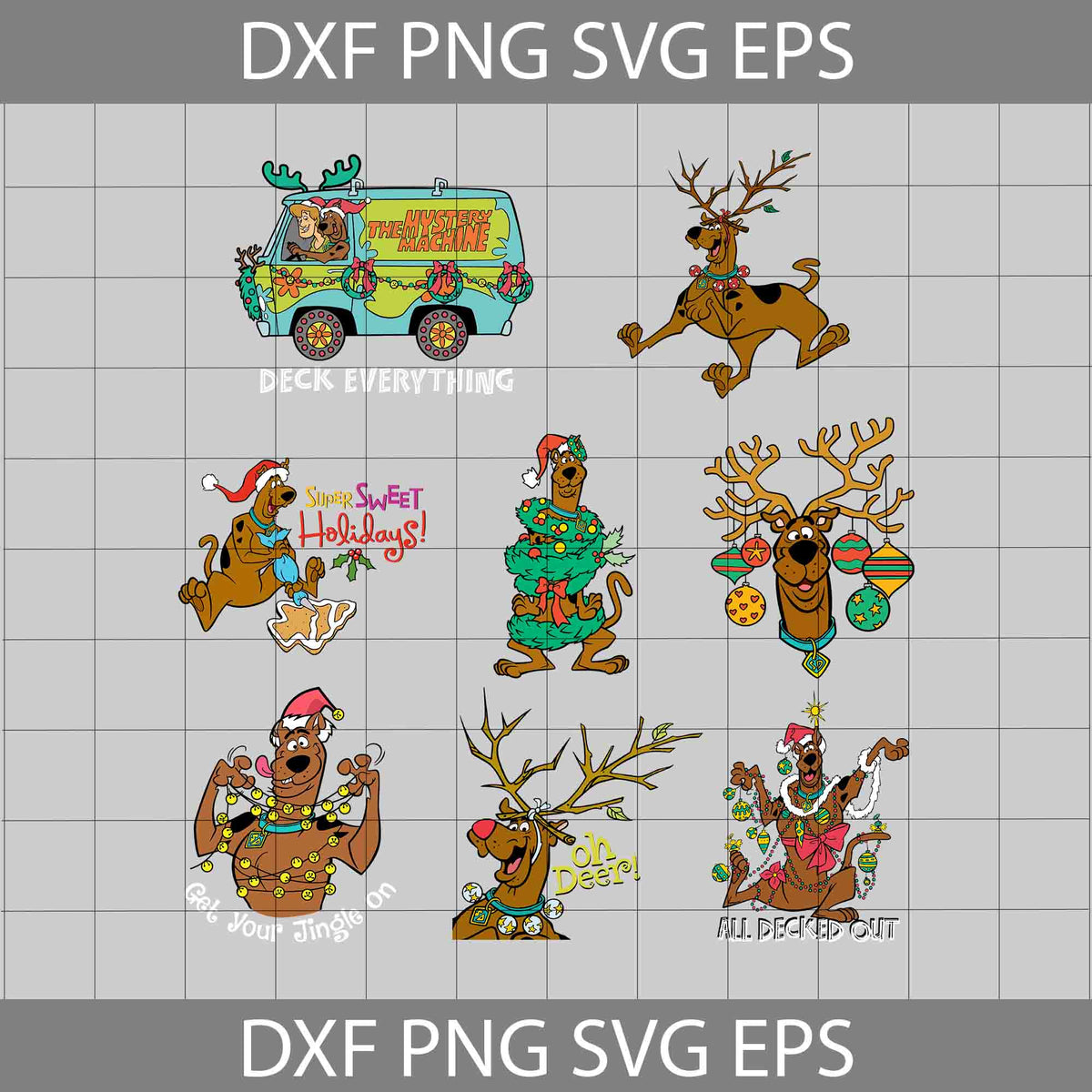 Scooby Doo Svg Cartoon Svg Bundle Christmas Svg T Svg Cricut 0430