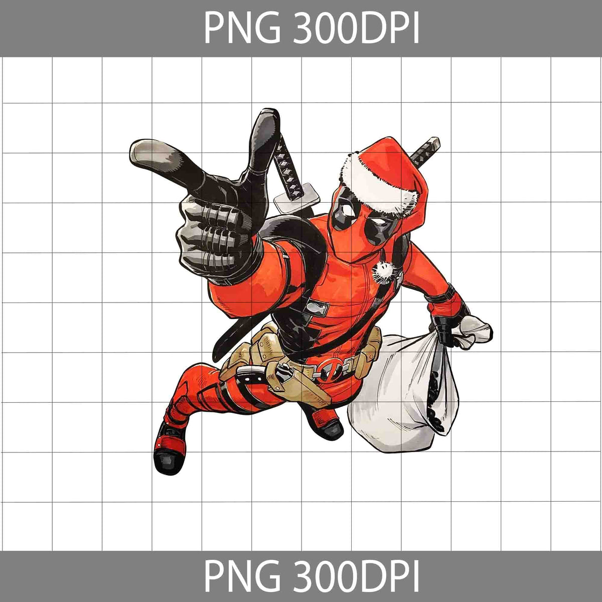 Deadpool Santa Png, Cartoon Png, Christmas Png, Gift Png, Png Images ...