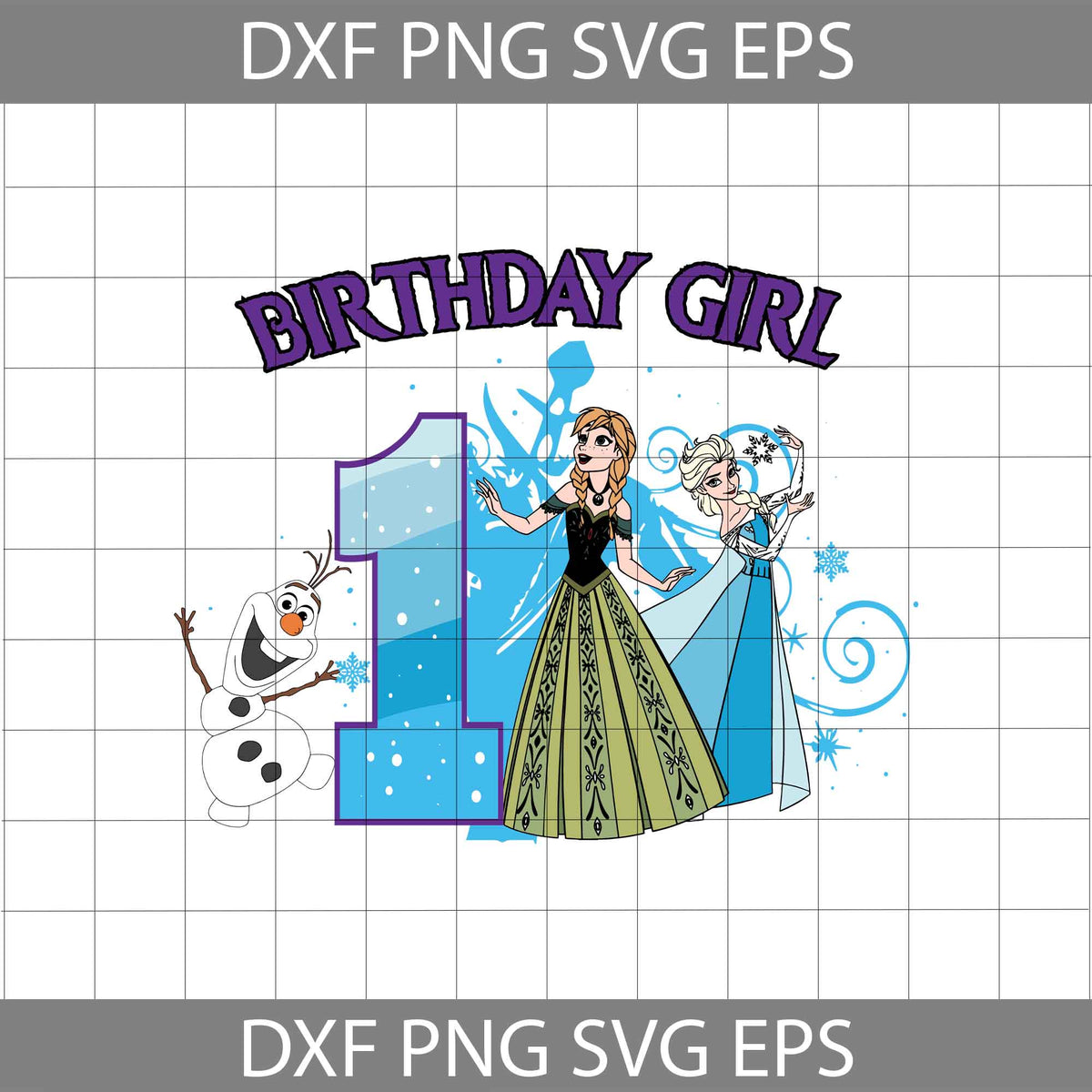 Frozen 1st Birthday Svg, Birthday Girl svg, Birthday svg, Cricut File ...